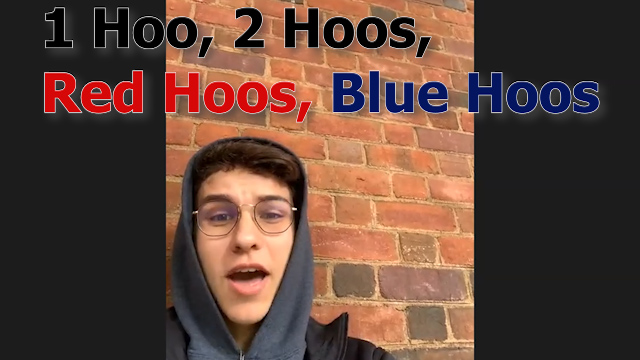 1 Hoo, 2 Hoos, Red Hoos, Blue Hoos | WUVA