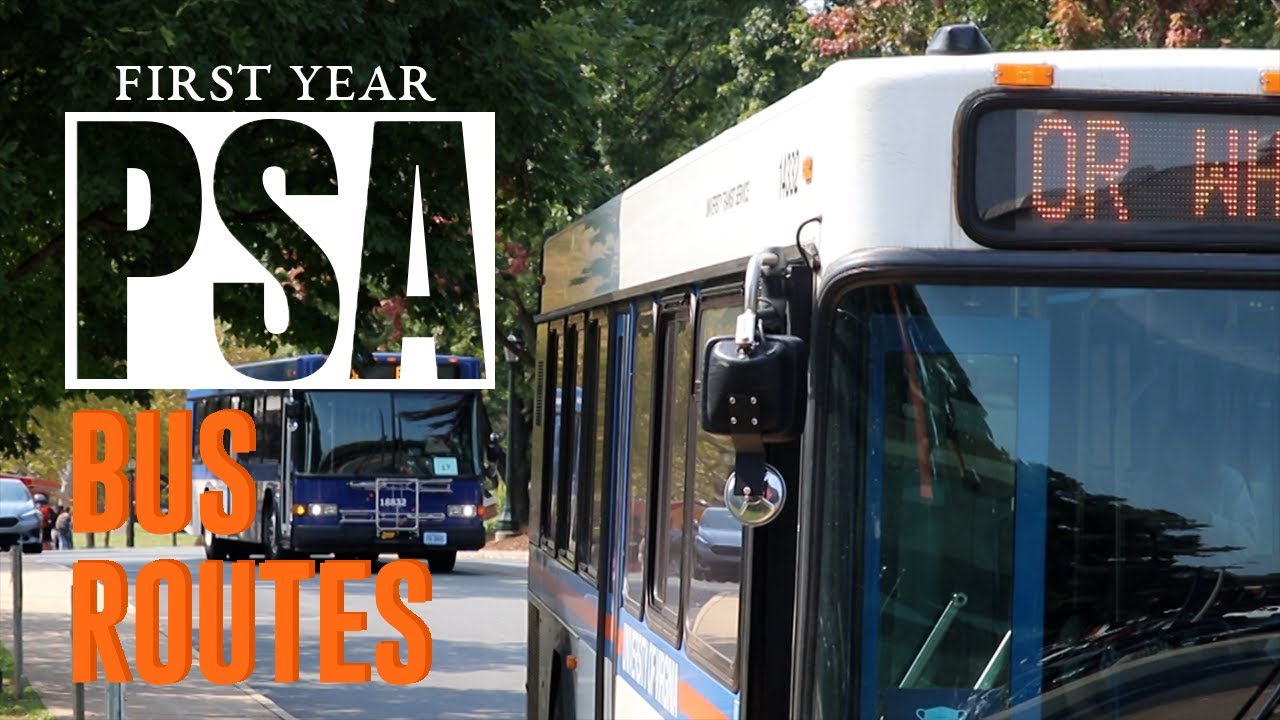 First Year PSAs: Bus Routes | WUVA